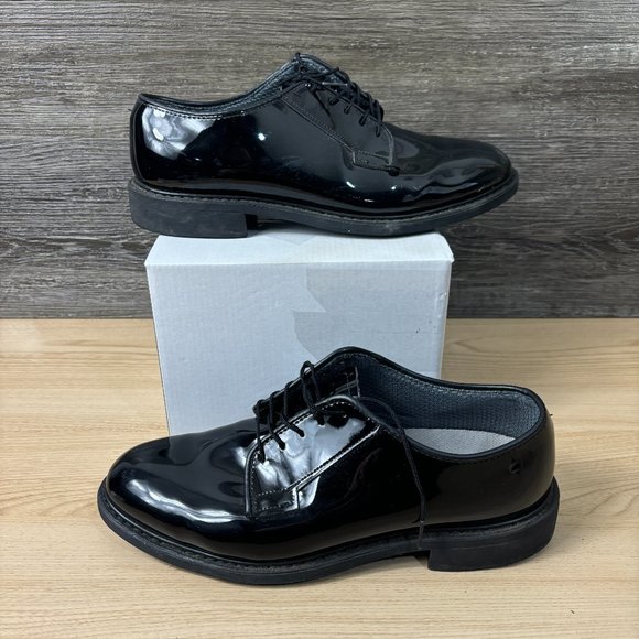 Capps | Shoes | Capps Shoe Company Black Dress Shoes Mens 9 Shiny Slip ...